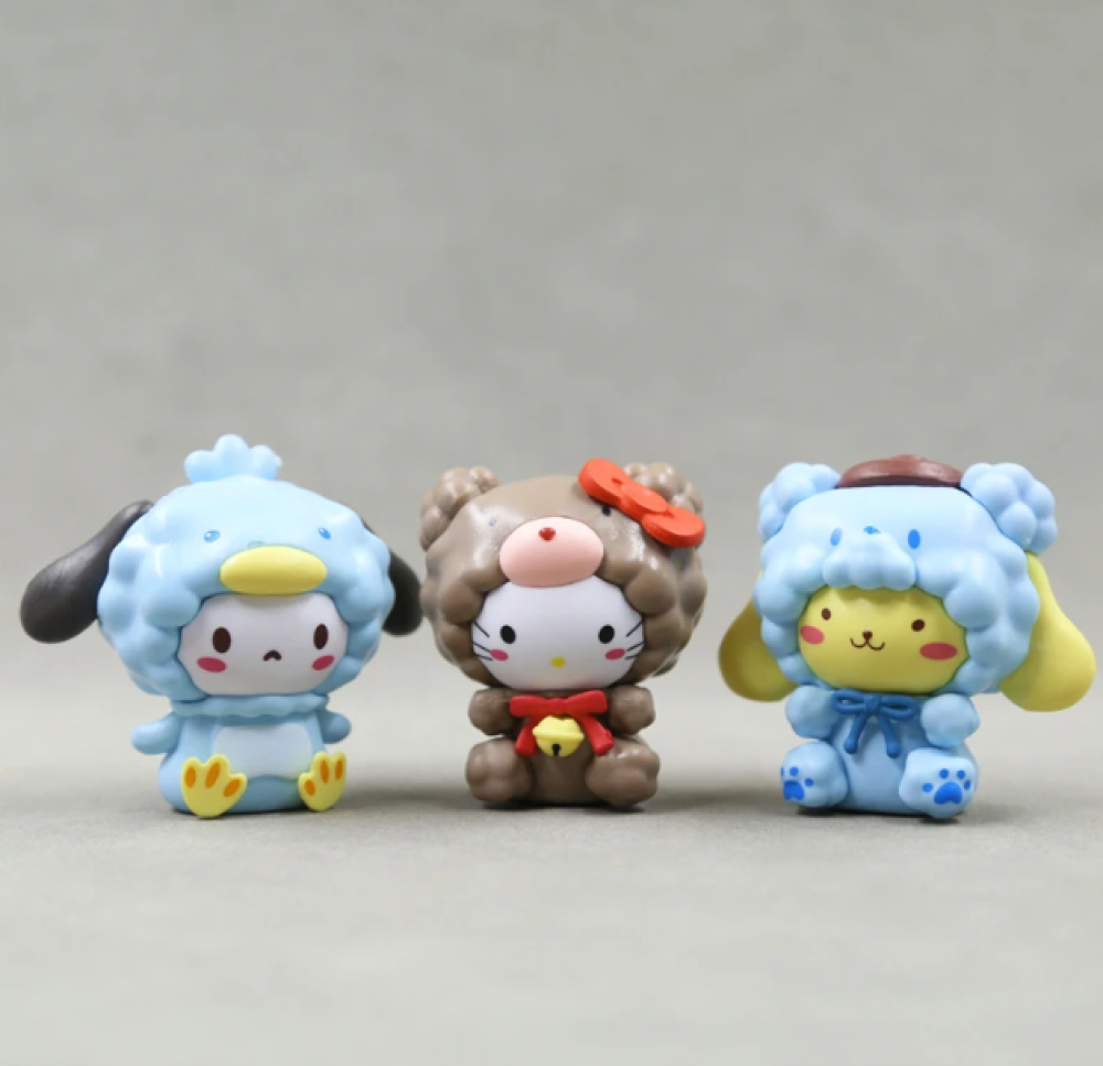 Hello Kitty Kuromi Cinnamoroll Blind Box Twisted Egg Q Version 6 Parça ...