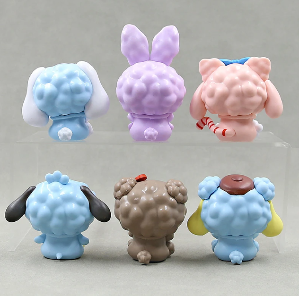 Hello Kitty Kuromi Cinnamoroll Blind Box Twisted Egg Q Version 6 Parça ...