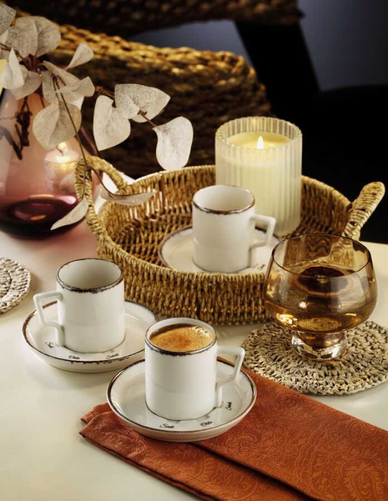 Olika Mira 12 Parça Fincan Seti Wood Şekerli Orta Sade Fiyatı ...